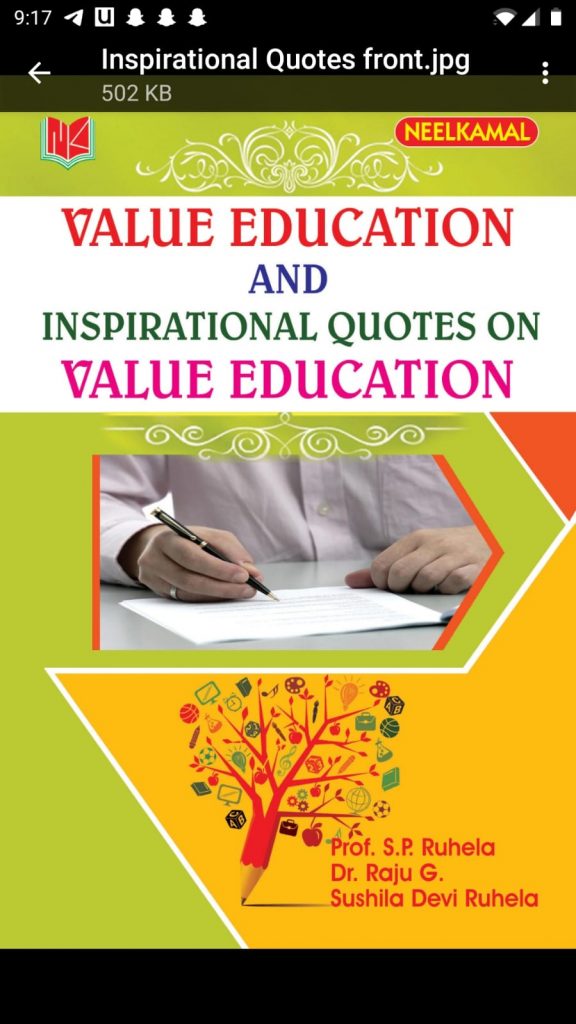 Value Education & Inspirational Quotes on Value Education – Neelkamal ...